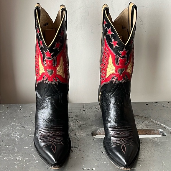 Larry Mahan | Shoes | Vintage Cowboy Cowgirl Western Larry Mahan Boots ...